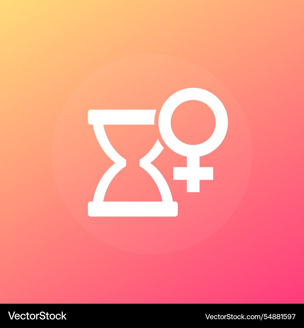 Menopause icon white pictograph – Royalty-Free Vector | VectorStock