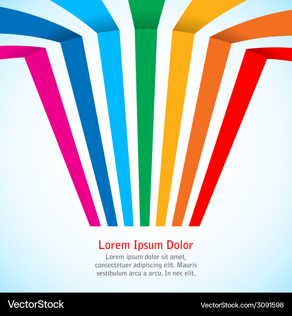 Colorful Rainbow Stripes Background Royalty Free Vector