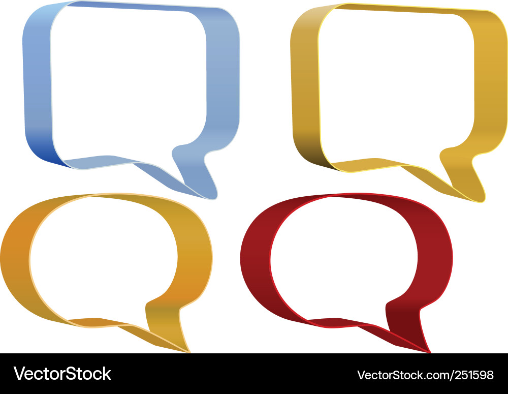 Communication Speech Bubbles Royalty Free Vector Image