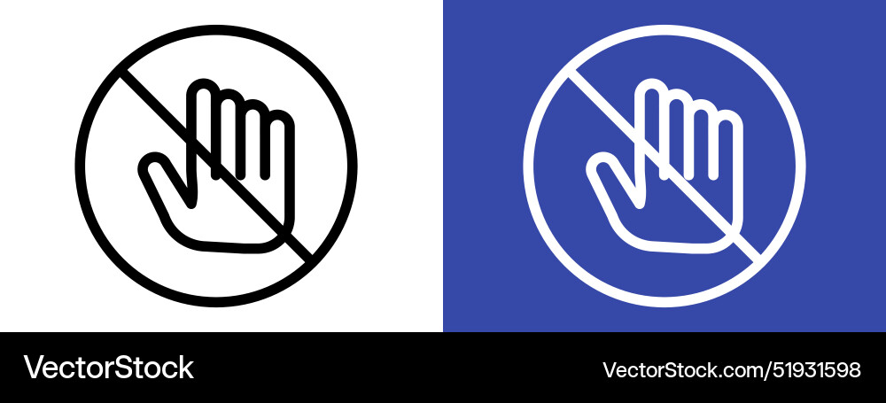 Do not enter sign set symbols Royalty Free Vector Image