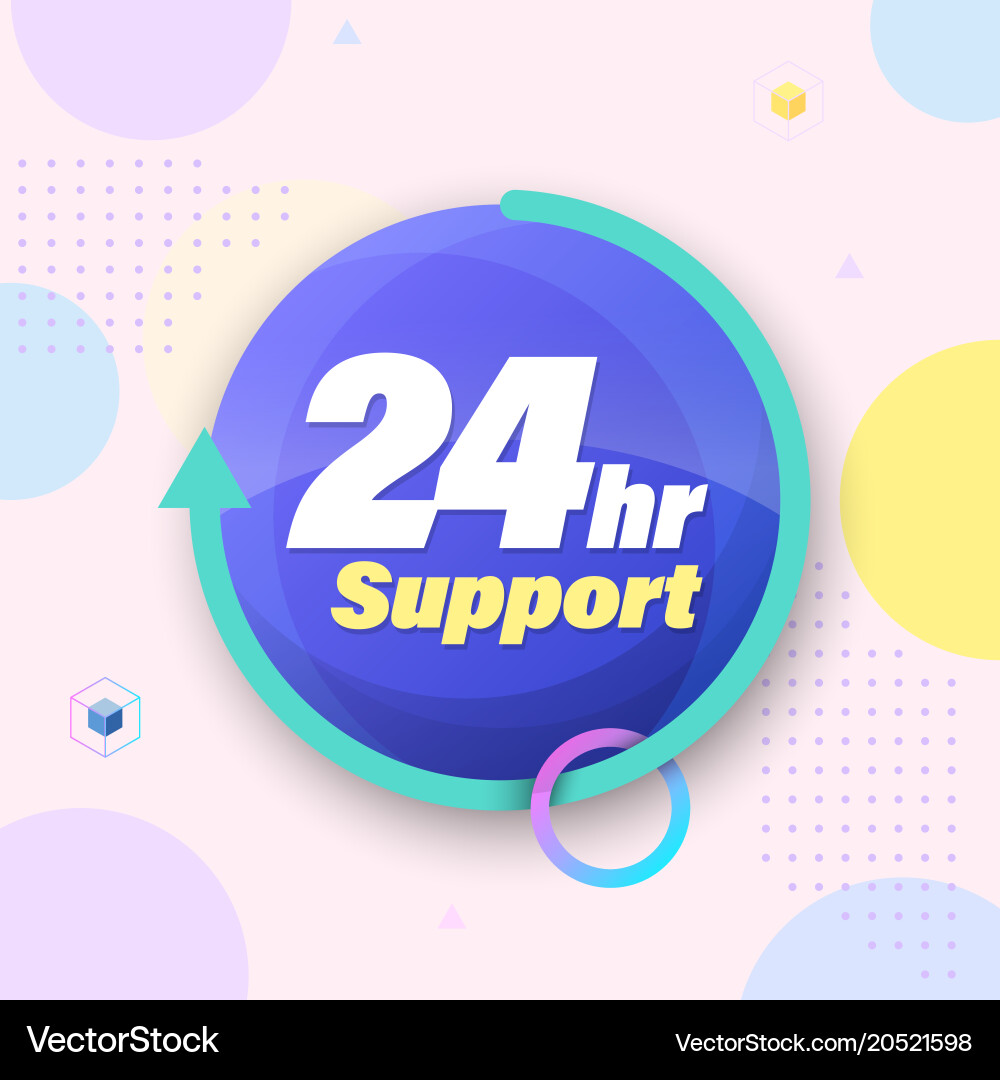 Emergency 24hr services Royalty Free Vector Image