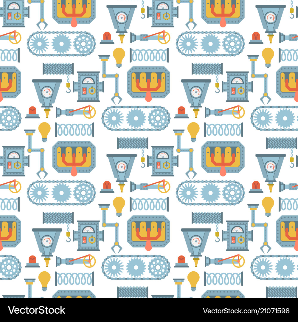 Machine parts mechanism mechanical Royalty Free Vector Image