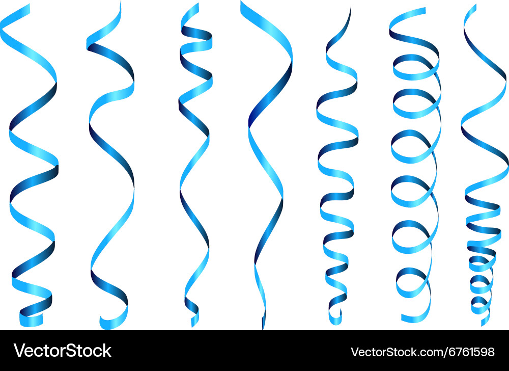 Paper streamer set Royalty Free Vector Image - VectorStock