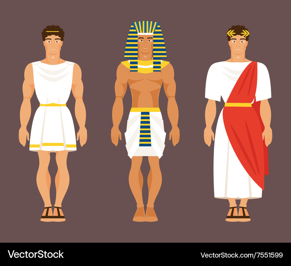 Ancient greek egyptian and roman Royalty Free Vector Image