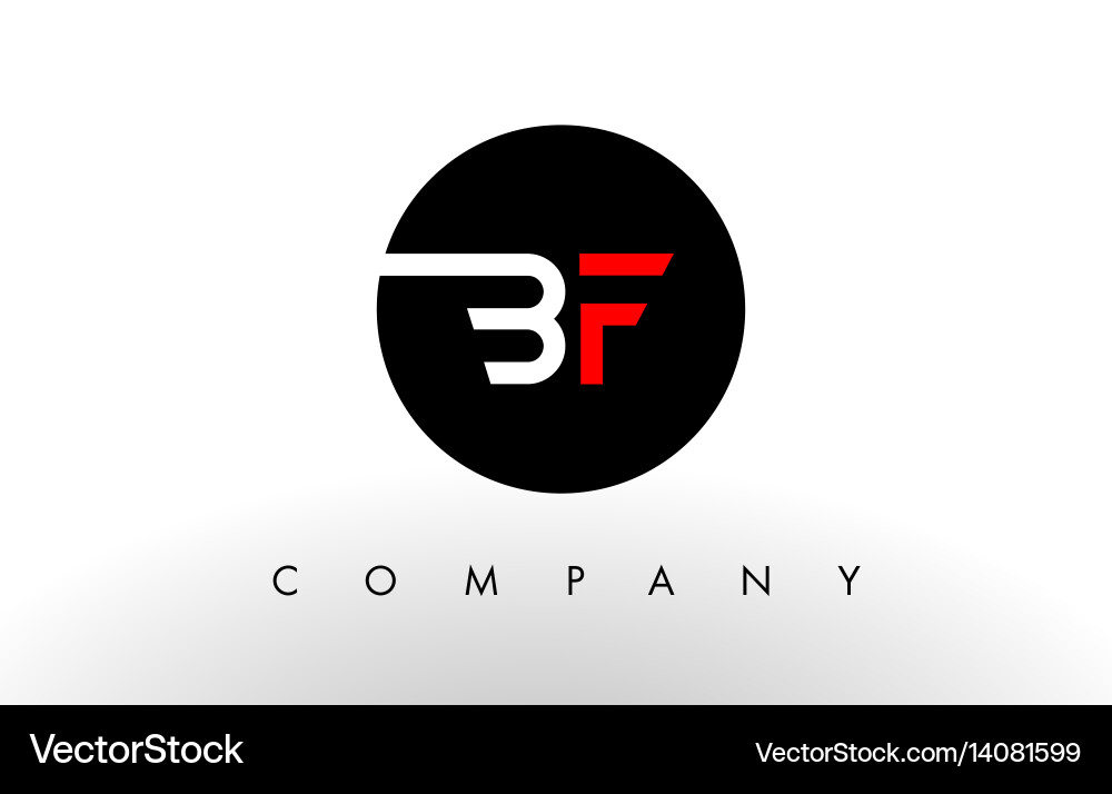 Bf logo letter design Royalty Free Vector Image