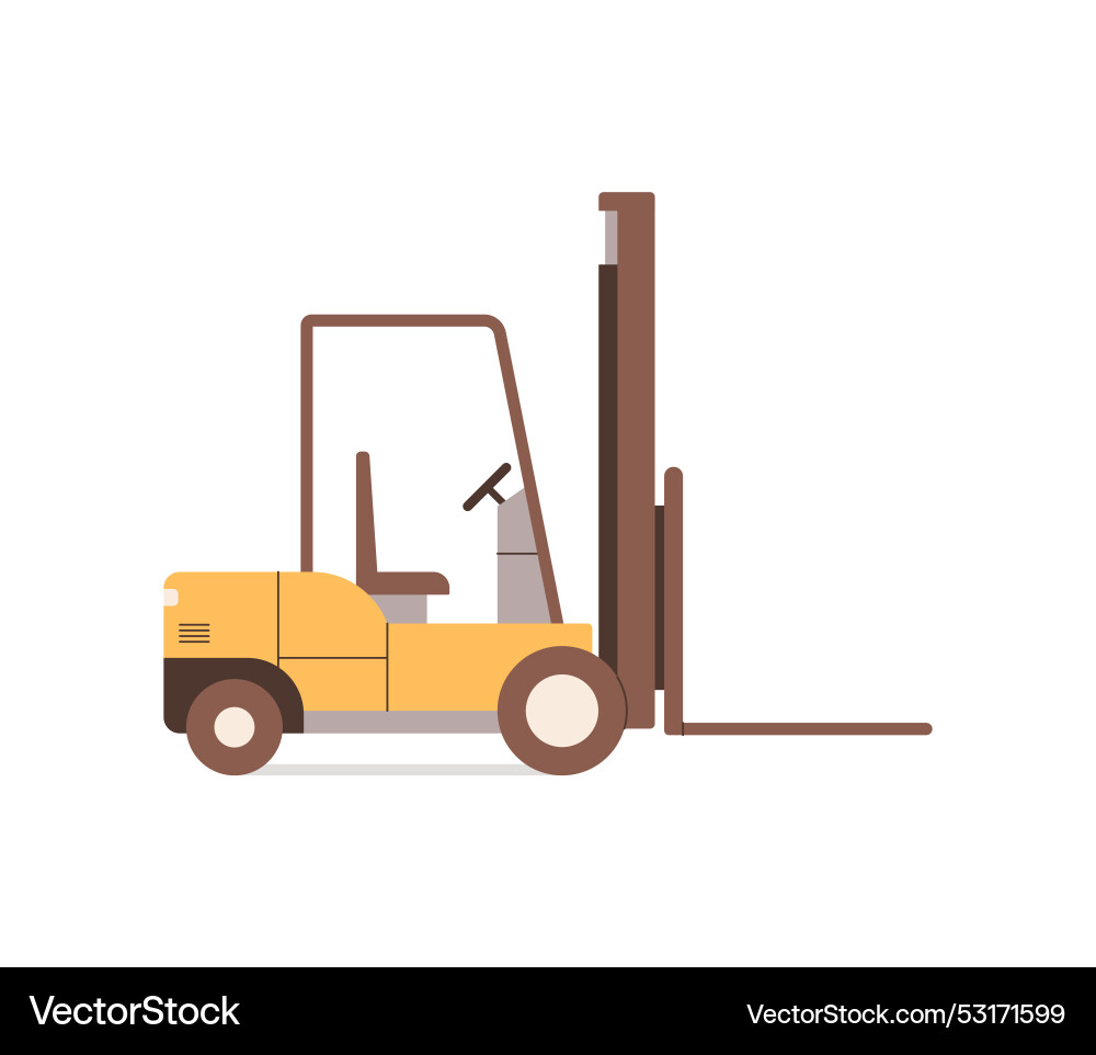 Forklift warehouse industrial lifting machinery Vector Image