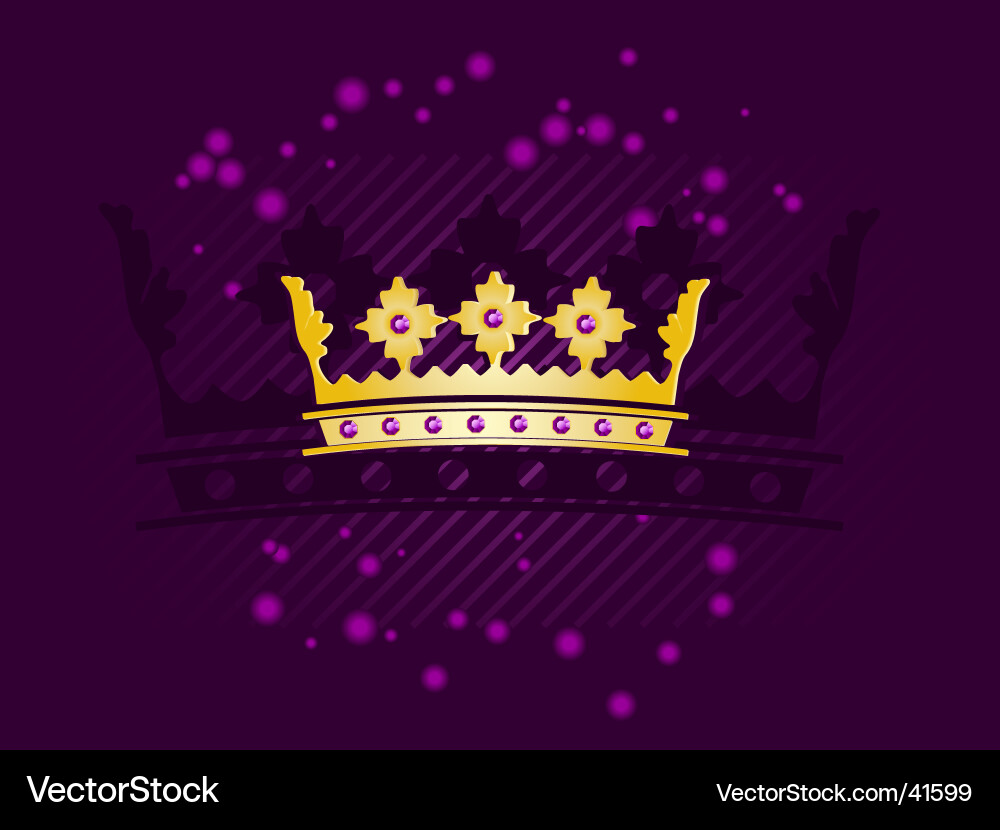 Golden Regal Crown Royalty Free Vector Image - VectorStock