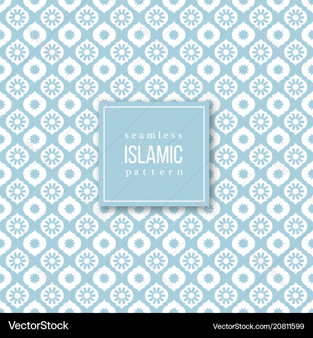 Seamless pattern in islamic style Royalty Free Vector Image