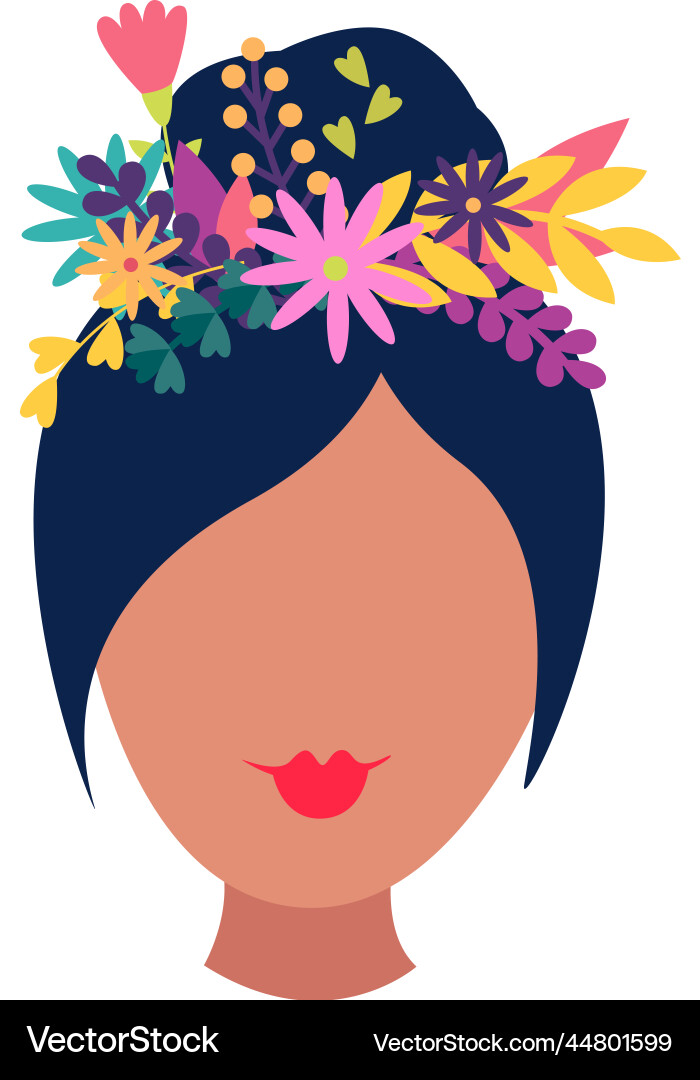 Spring girl Royalty Free Vector Image - VectorStock