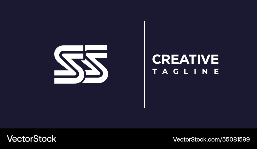 Ss abstract logo Royalty Free Vector Image - VectorStock