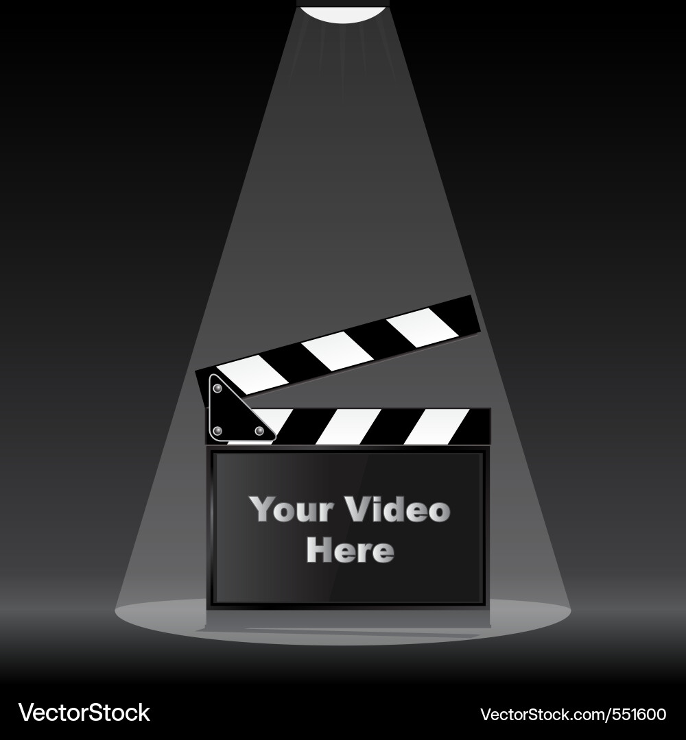 Clapper board Royalty Free Vector Image - VectorStock