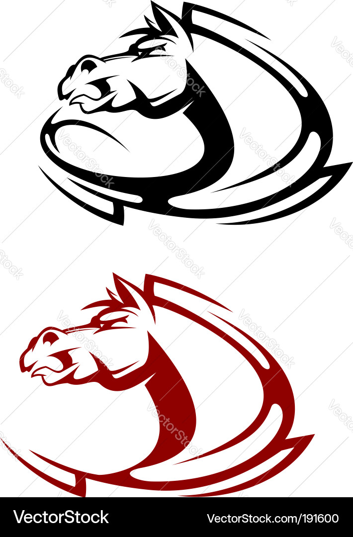 Horse tattoo Royalty Free Vector Image - VectorStock