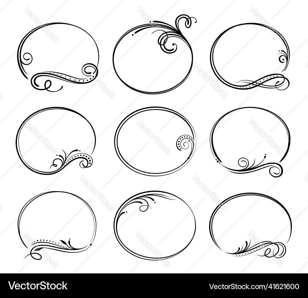 Obituary mourning borders or wedding floral frames
