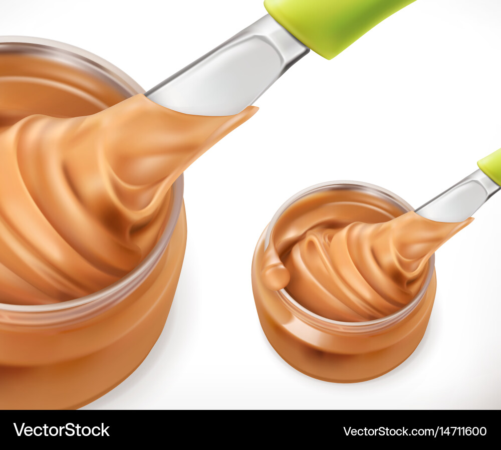 Peanut butter 3d icon Royalty Free Vector Image Peanut butter 3d icon Royalty Free Vector Image