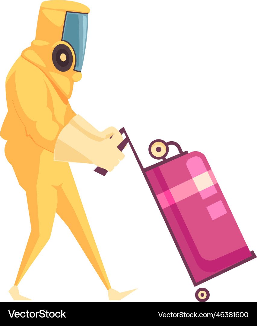 Pest control cartoon Royalty Free Vector Image