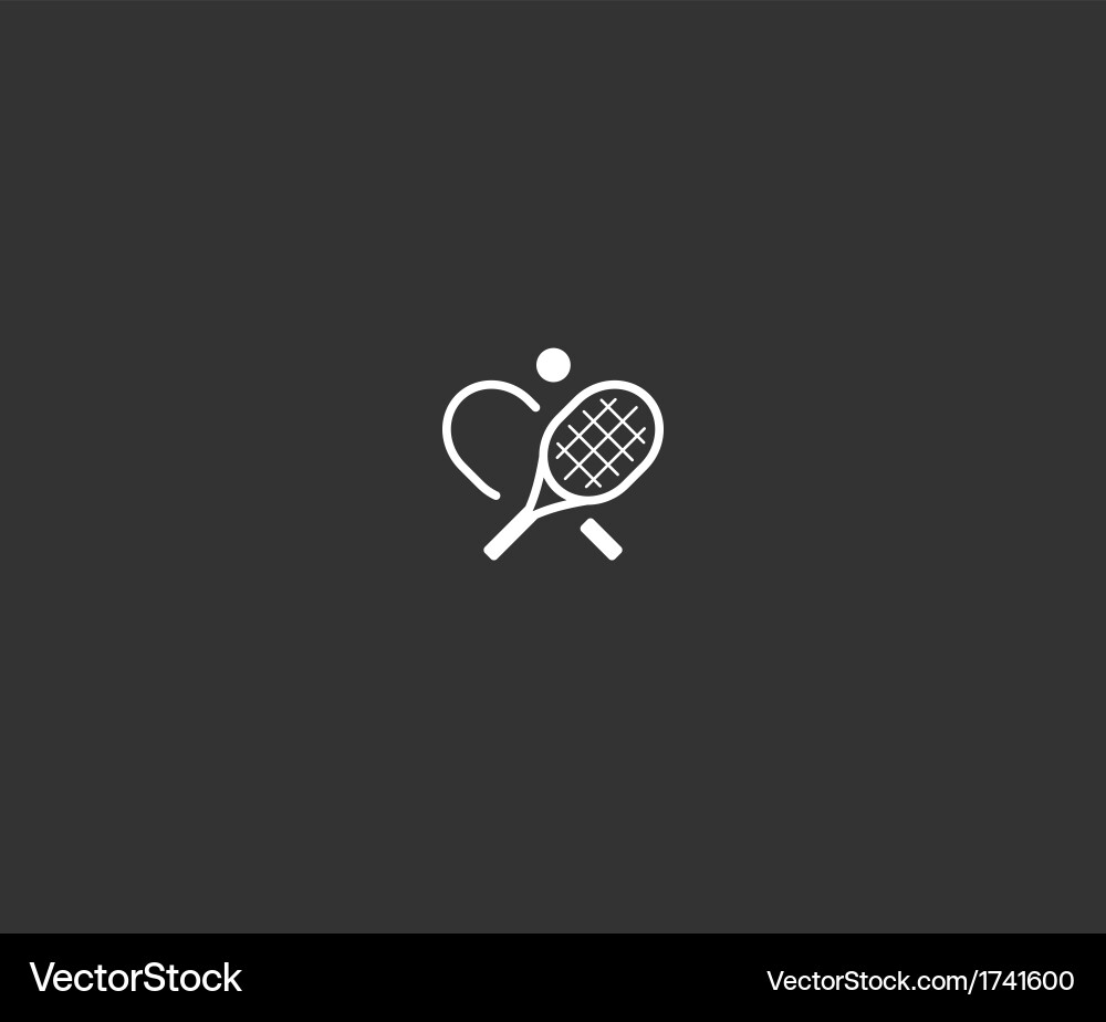 Tennis symbol Royalty Free Vector Image - VectorStock