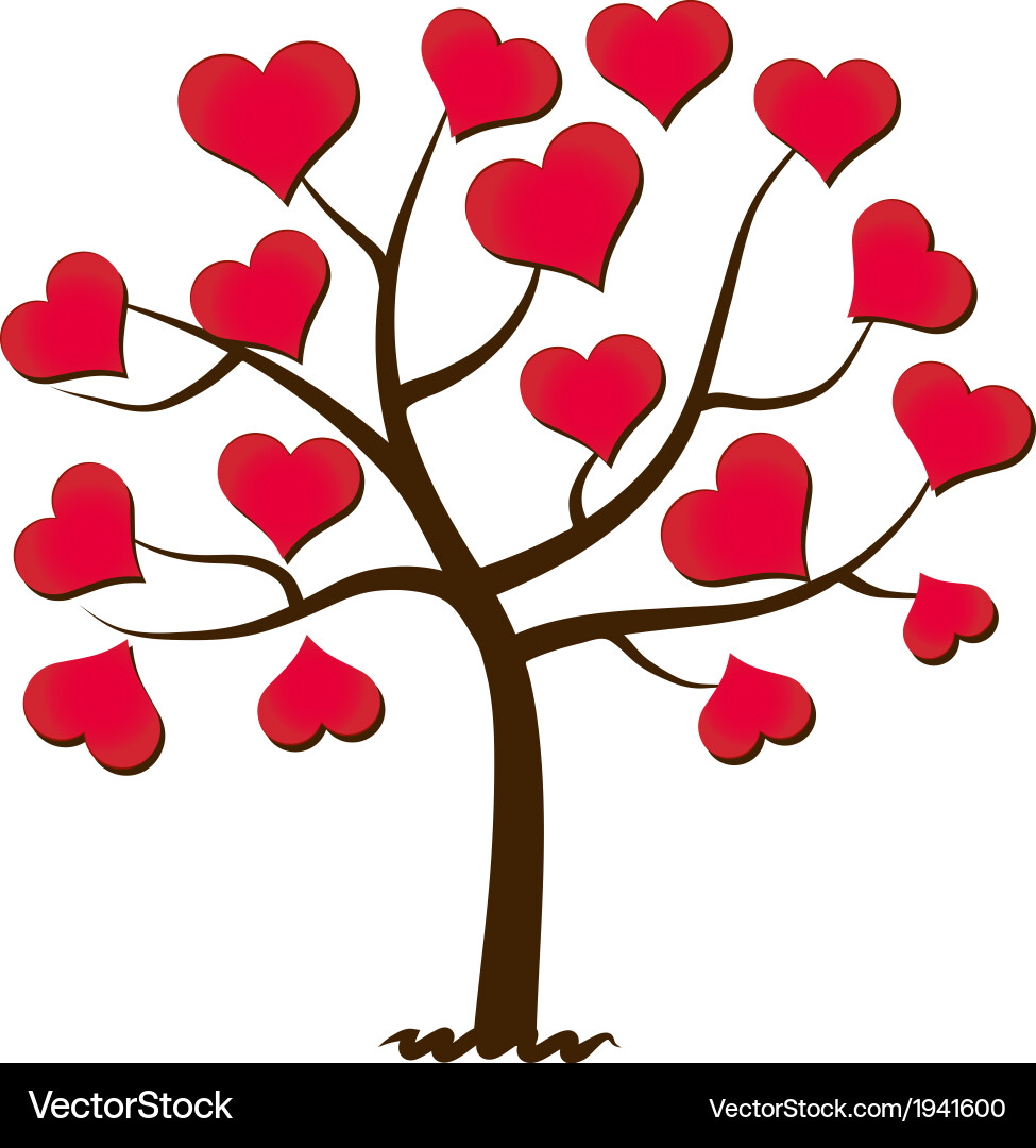 Tree of love Royalty Free Vector Image - VectorStock