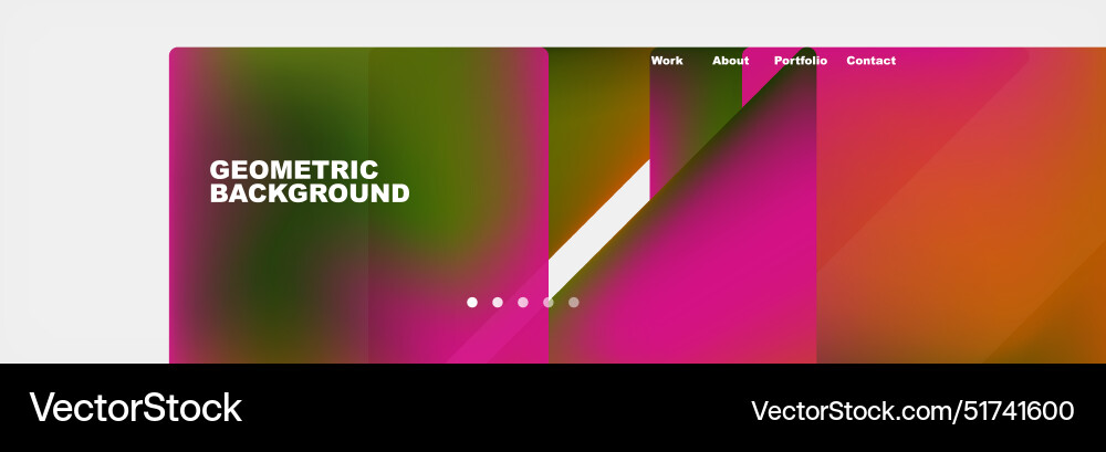 Triangle minimal web site page background design Vector Image