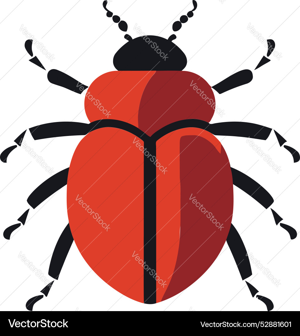 Beetle head monogram beetle crown design Vector Image
