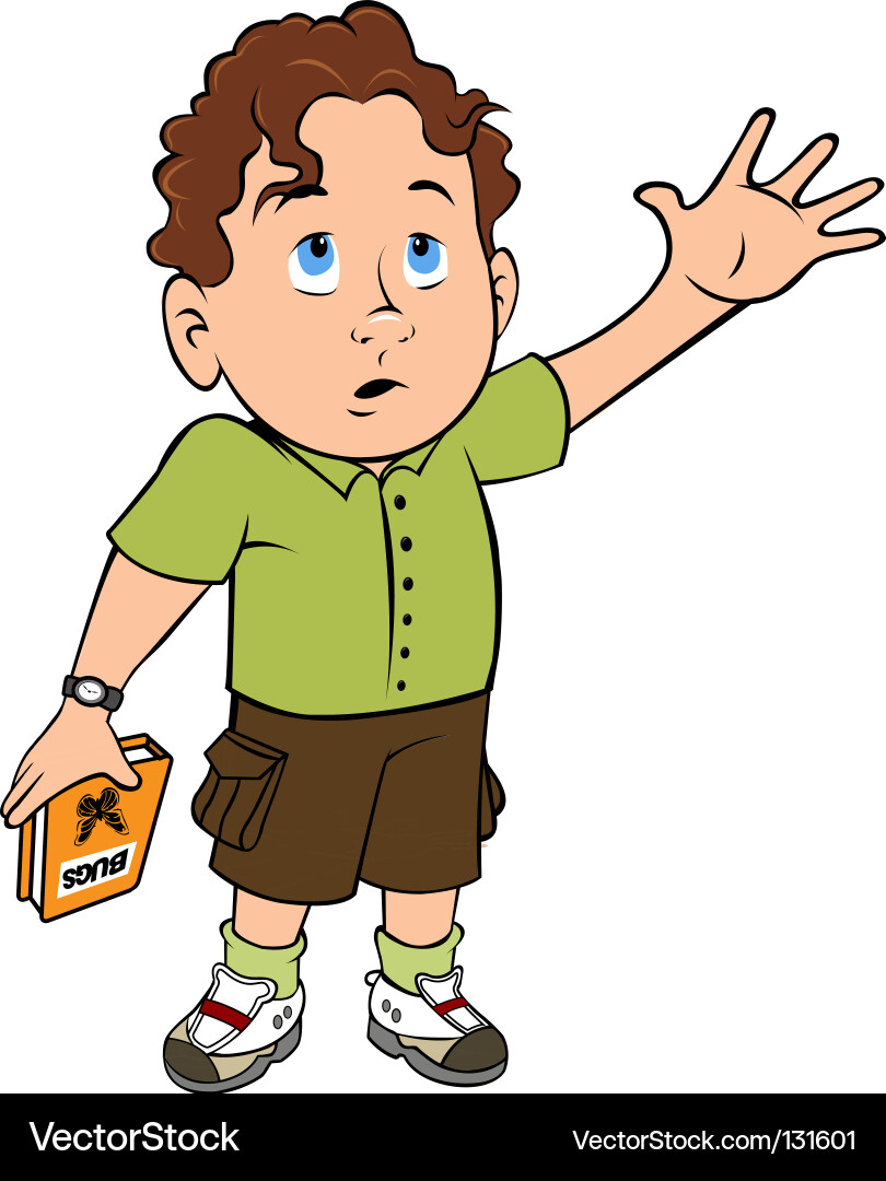 Boy with question Royalty Free Vector Image - VectorStock