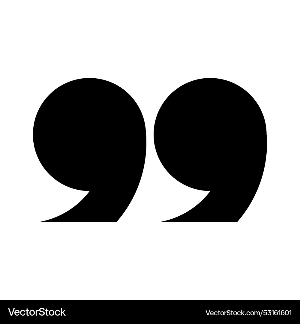 Quotation mark icon Royalty Free Vector Image - VectorStock