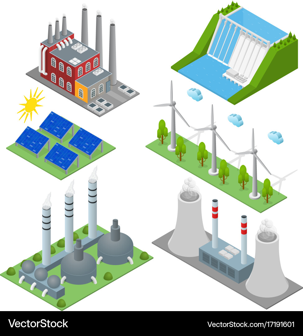 Renewable Energy Generation Royalty Free Vector Image