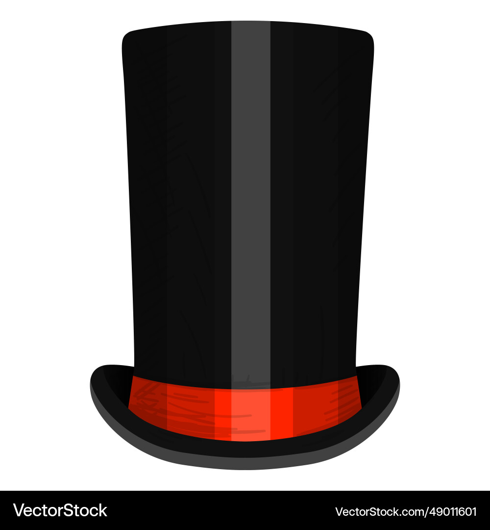 Stove pipe hat icon Royalty Free Vector Image - VectorStock