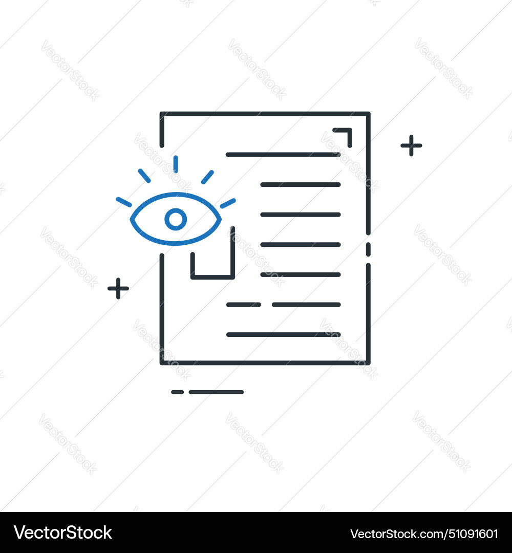 Visual content creative media icon design Vector Image