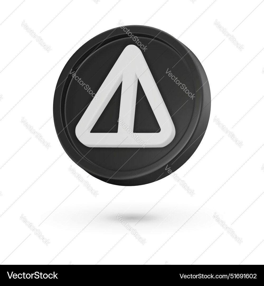 3d coin cryptocurrency symbol notcoin Royalty Free Vector