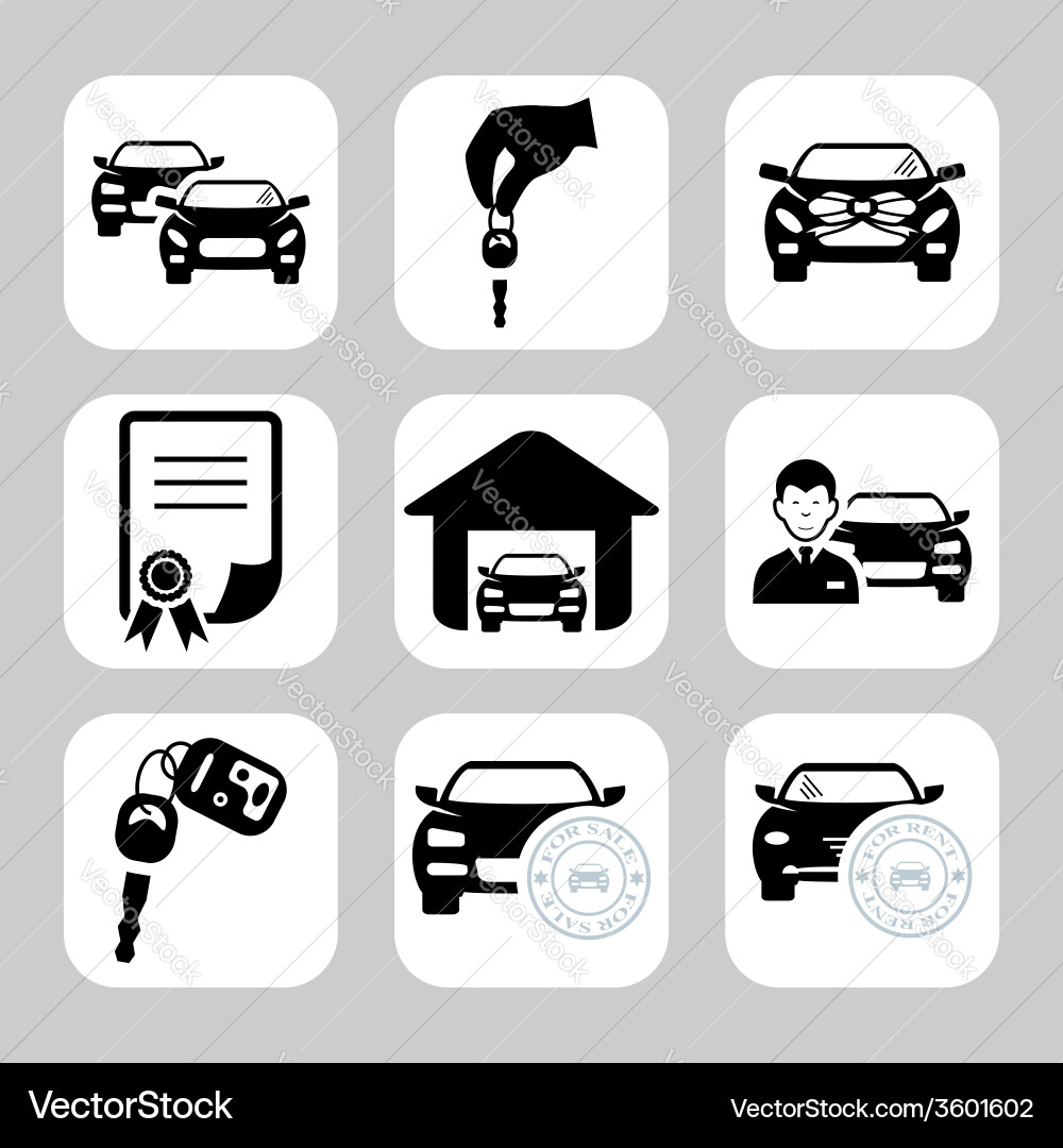 Car dealer Royalty Free Vector Image - VectorStock