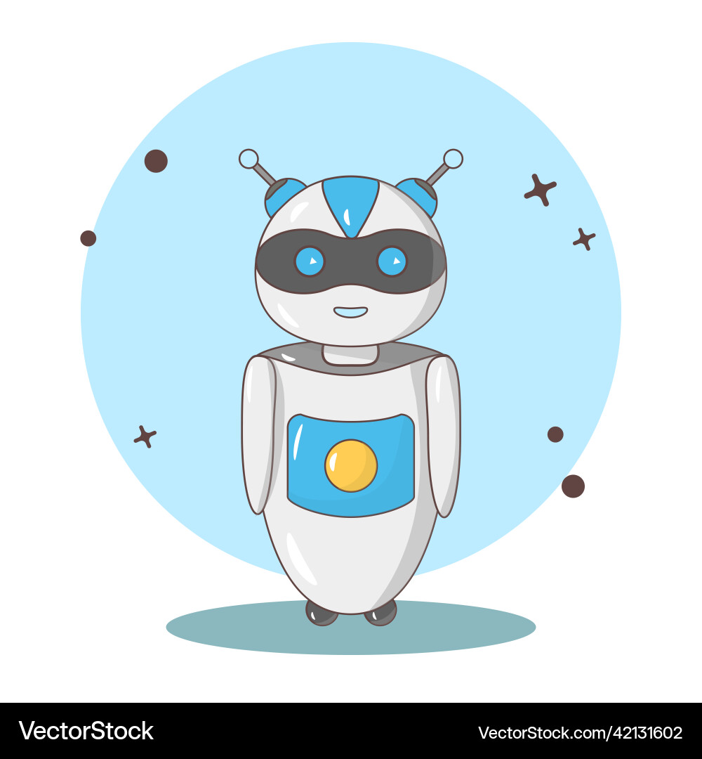 Cute robot toy Royalty Free Vector Image - VectorStock