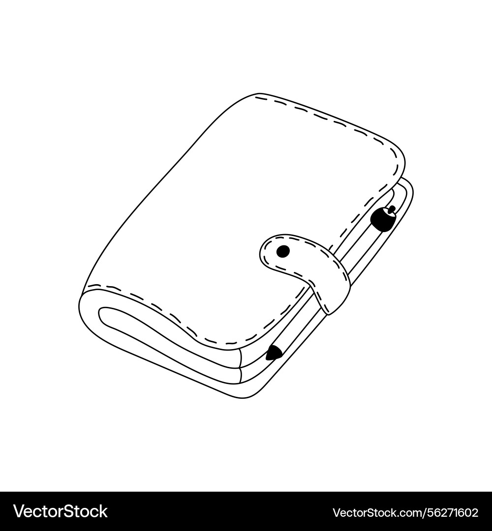 Hand drawn organizer planner office notebook Vector Image