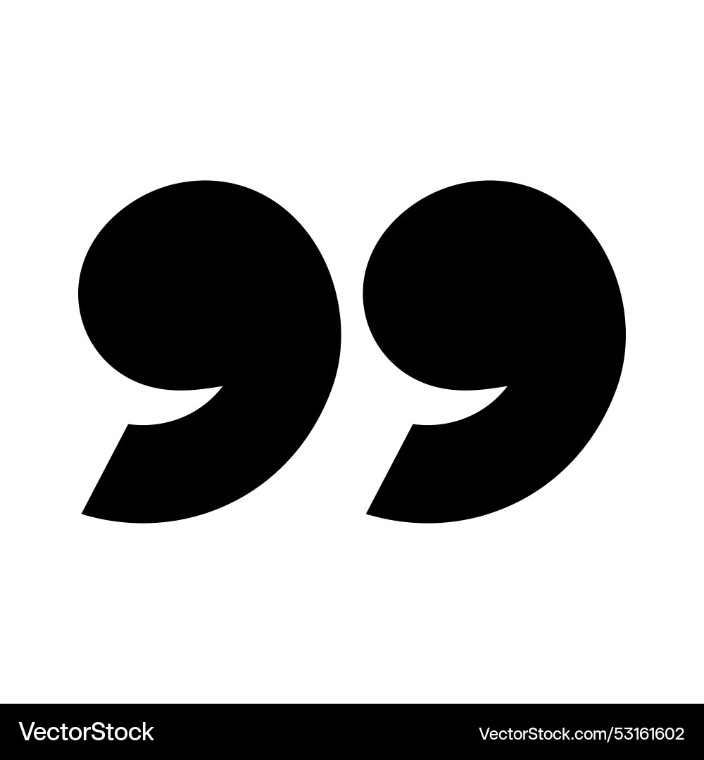 Quotation mark icon Royalty Free Vector Image - VectorStock