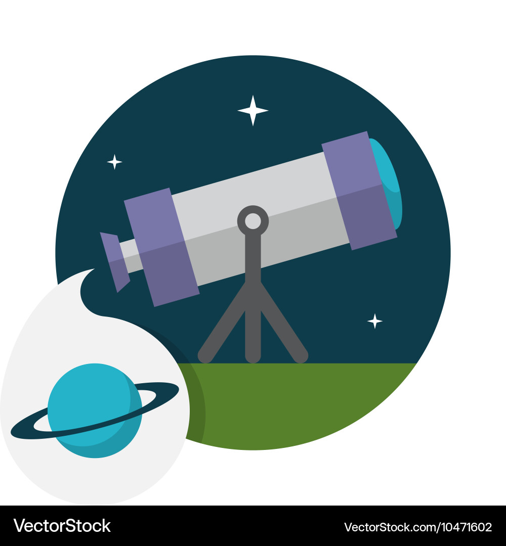 Telescope Royalty Free Vector Image - VectorStock