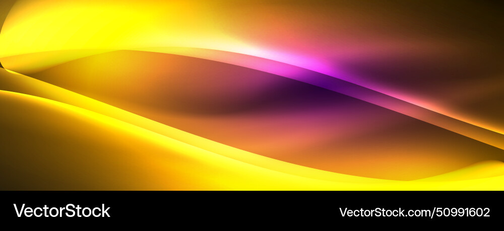 Vivid orange and deep purple light against a dark Vector Image