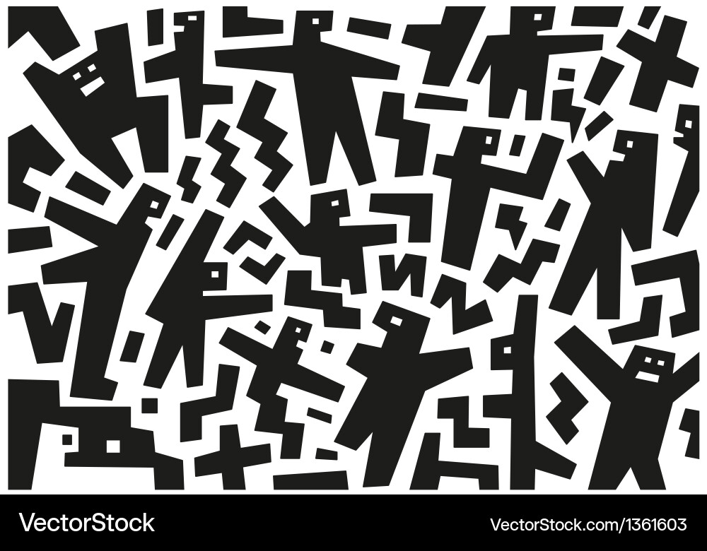 Demonstration people - abstract background Vector Image