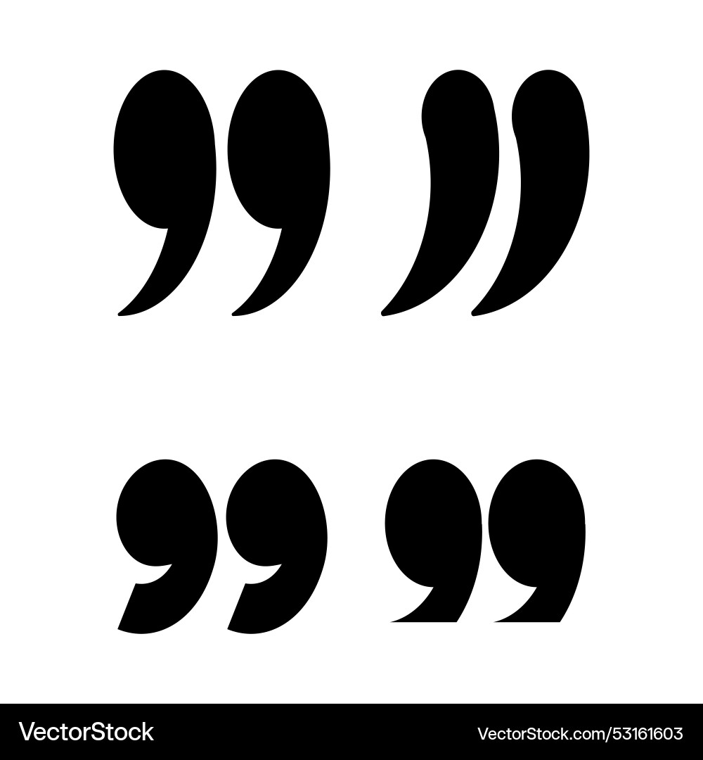 Quotation mark icon Royalty Free Vector Image - VectorStock