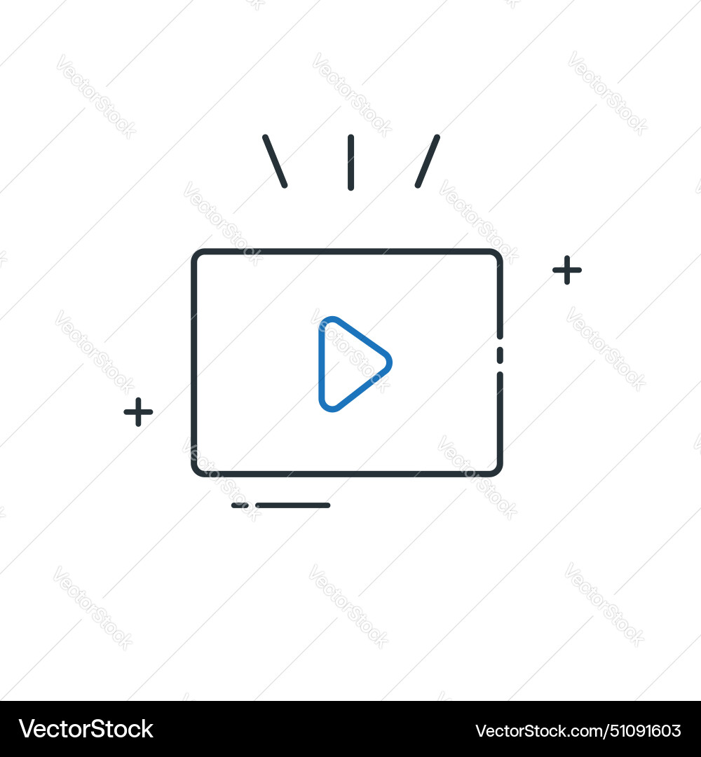 Video prediction predictive video analysis icon Vector Image