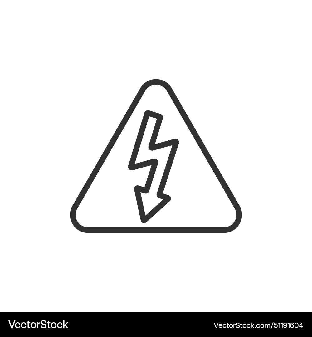 Alert electrical in line design warning Royalty Free Vector