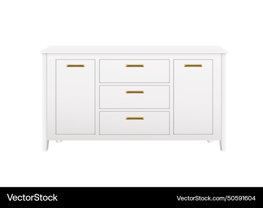 Dresser realistic Royalty Free Vector Image - VectorStock