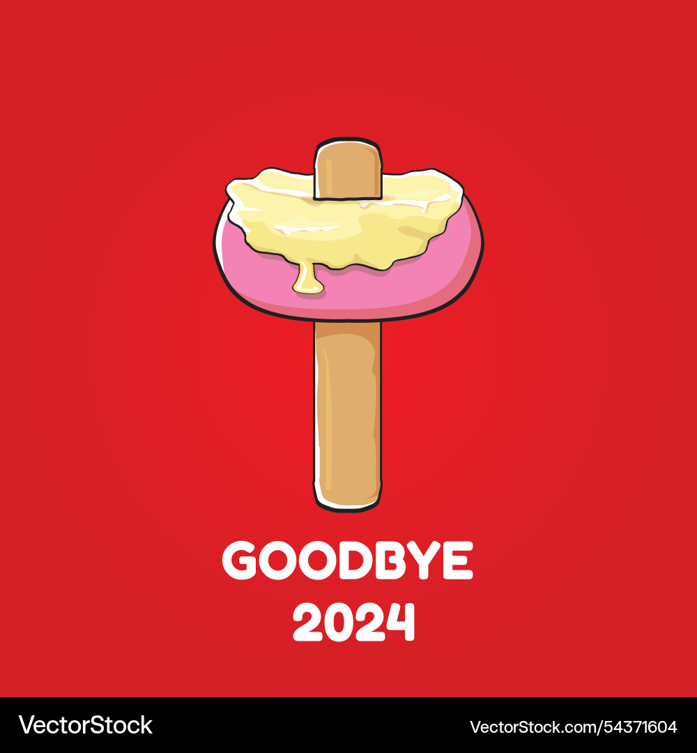 Goodbye 2024 hello 2025 year concept Royalty Free Vector