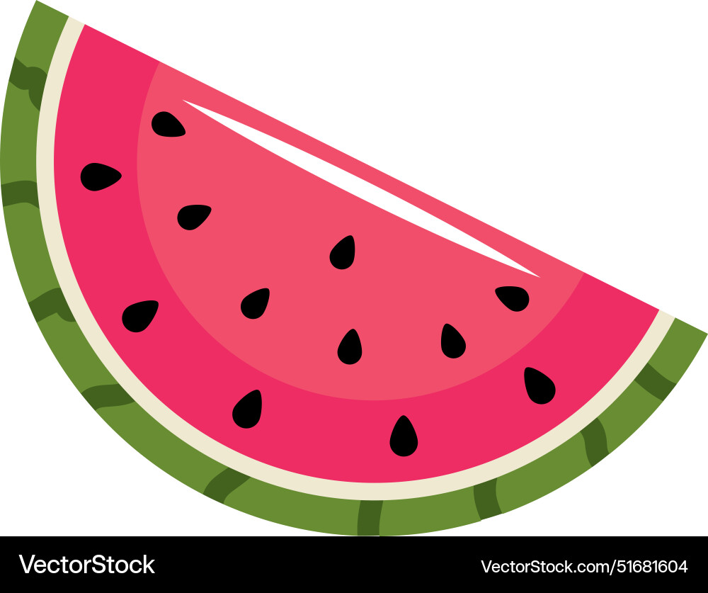 Half watermelon fruit fresh Royalty Free Vector Image