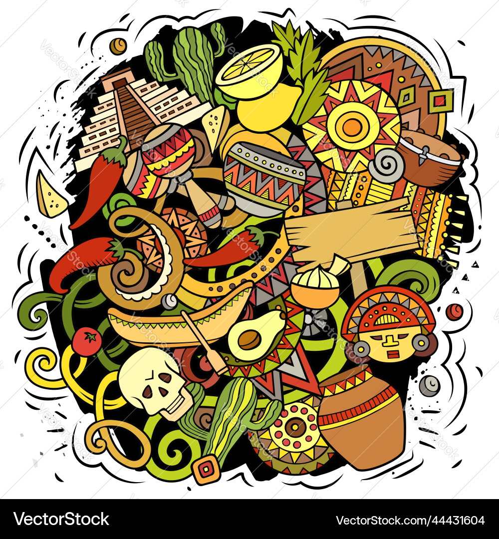 Latin america cartoon Royalty Free Vector Image