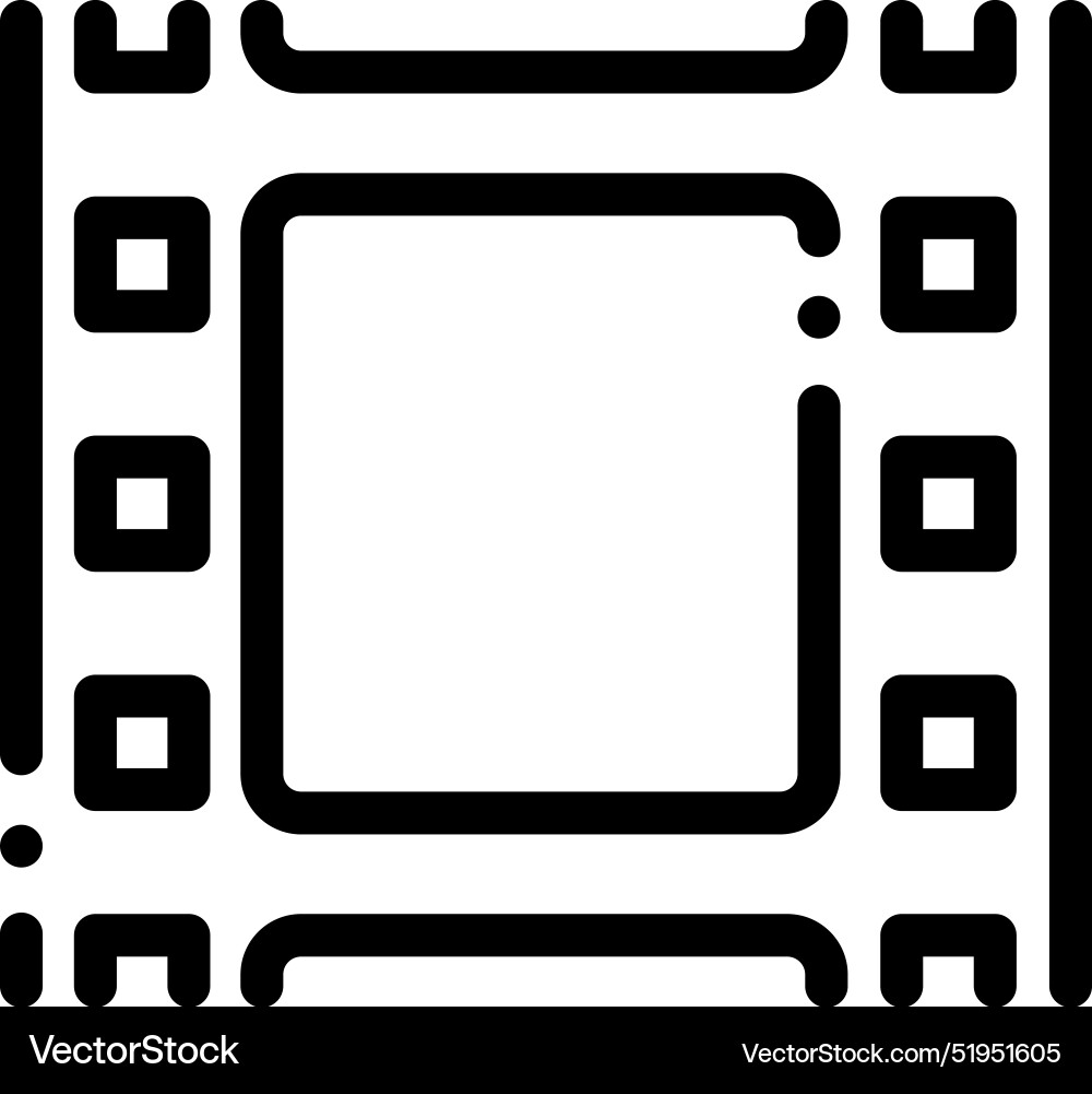 Cinema icon thin linear style design isolated Vector Image