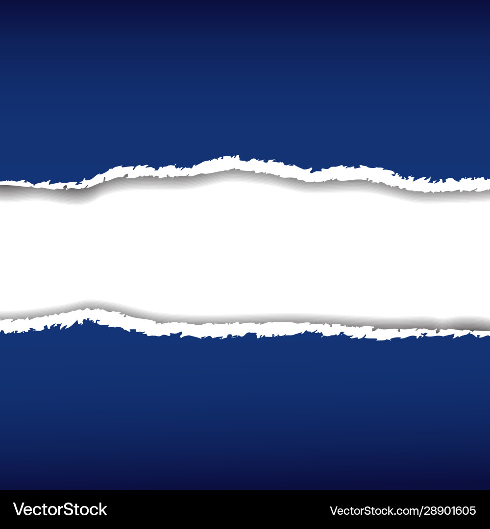 Realistic blue background with paper Royalty Free Vector