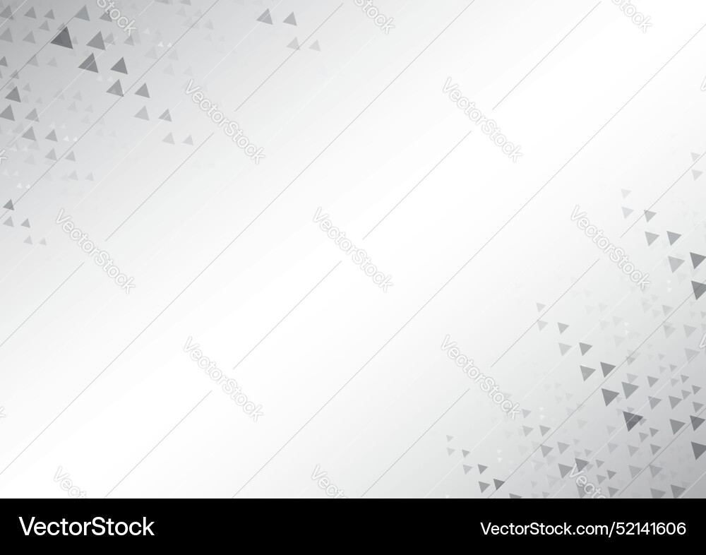 Abstract gray geometric shape on white background Vector Image