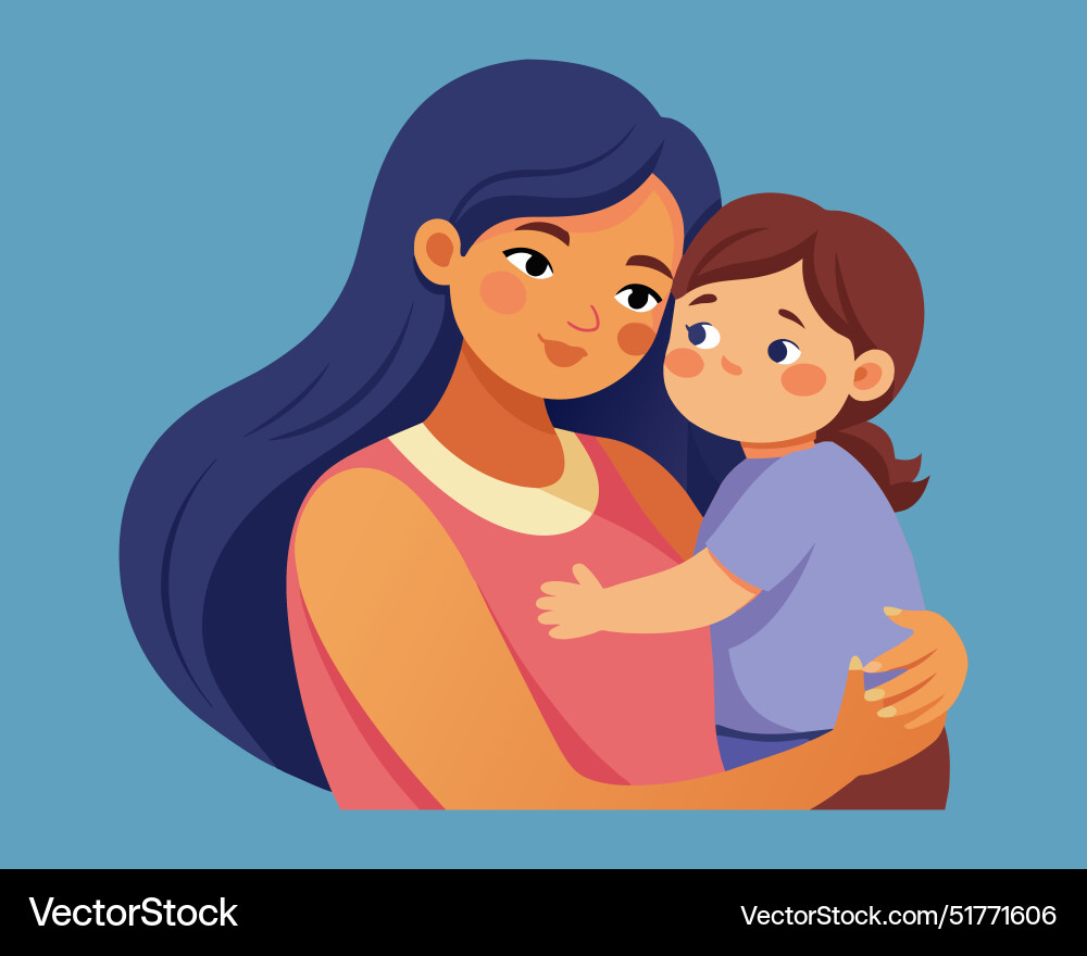 Mother day flat on white background Royalty Free Vector