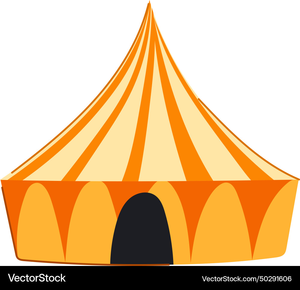 Park circus tent cartoon Royalty Free Vector Image