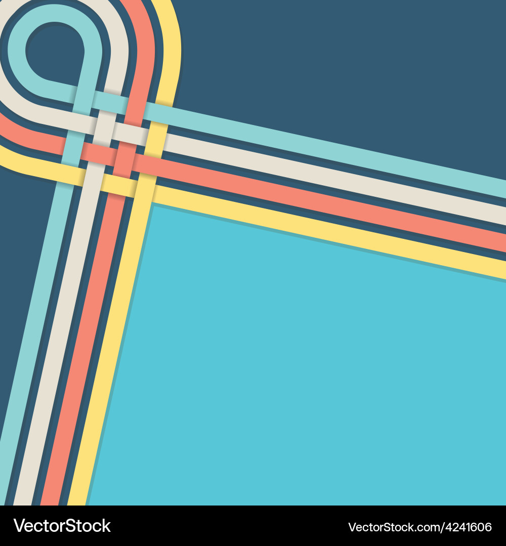 Retro blue stripes background Royalty Free Vector Image