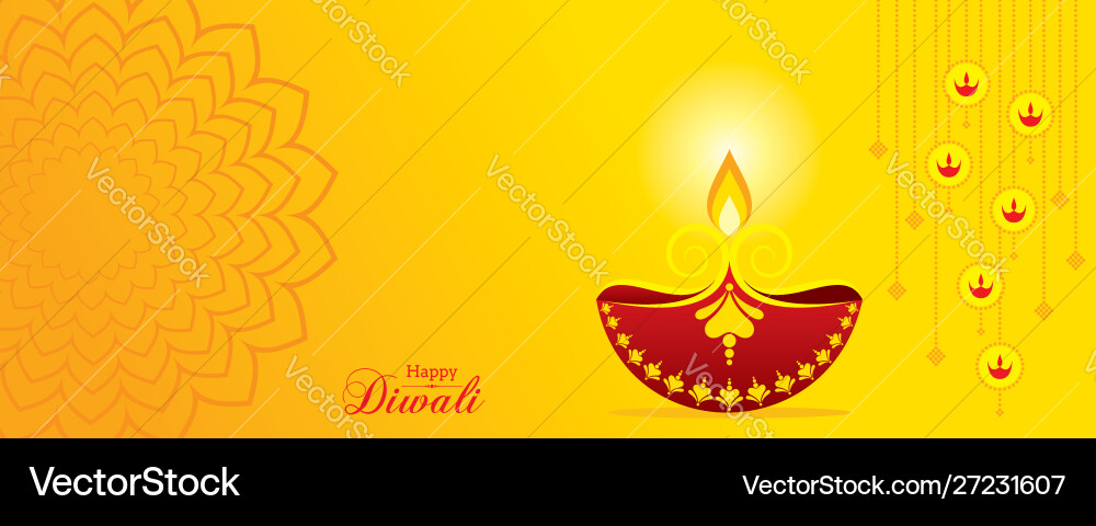 Happy diwali greeting Royalty Free Vector Image